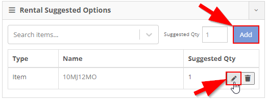 Rental Dashboard Options - Flyntlok Equipment Dealer Management System